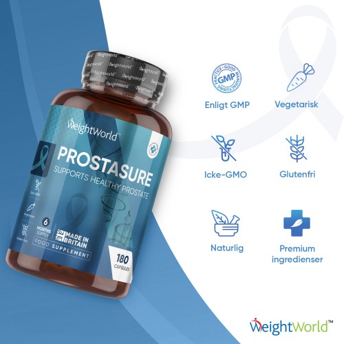 ProstaSure - 250 mg (20:1) - 180 kapsler - WeightWorld – MT Health GmbH