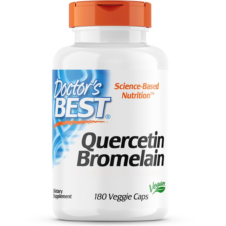 Quercetin Bromelain Complex, 180 veg kapsler fra Doctor's Best – MT ...